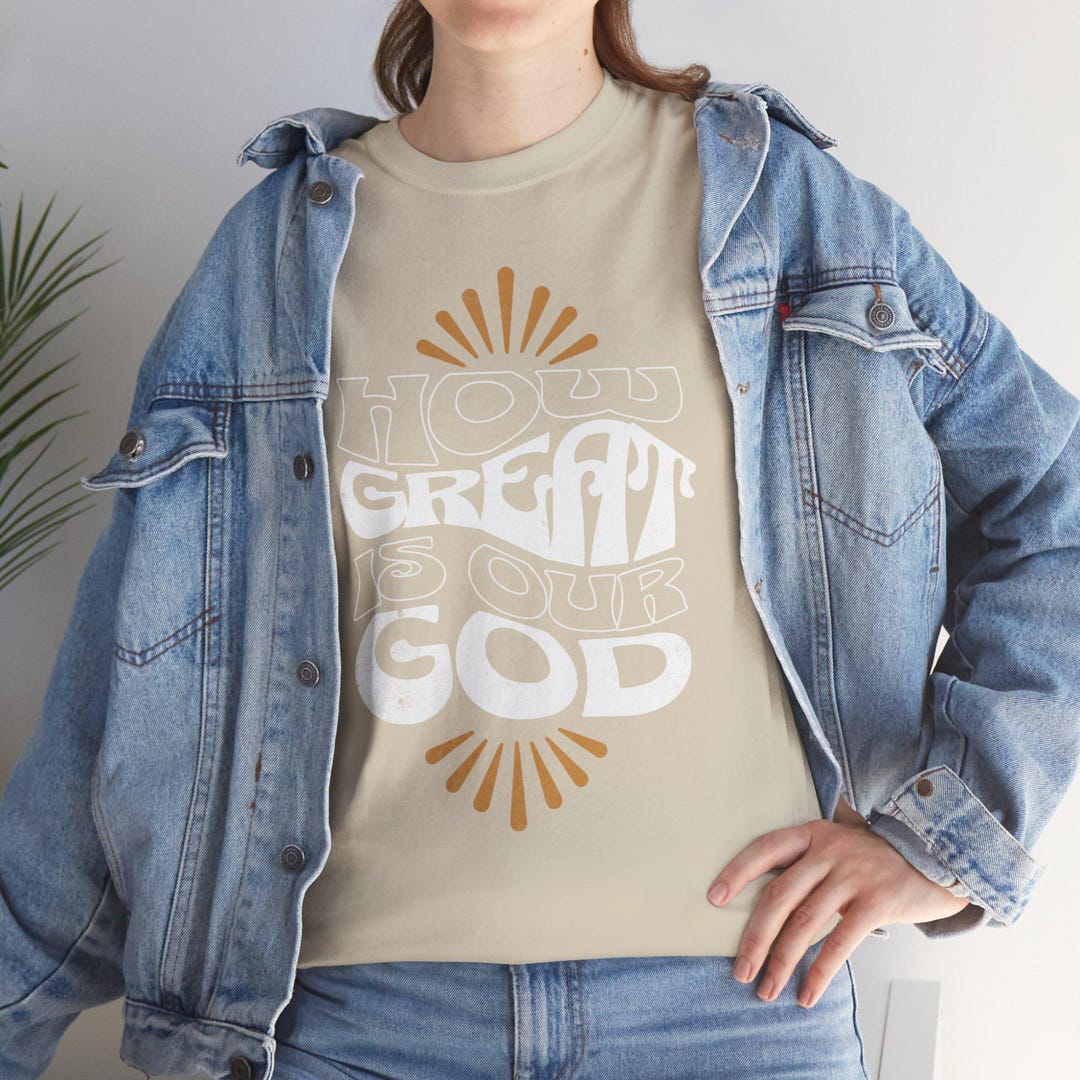 Christian Retro How Great is Our God Unisex Tee, Christian Gift, Youth ...