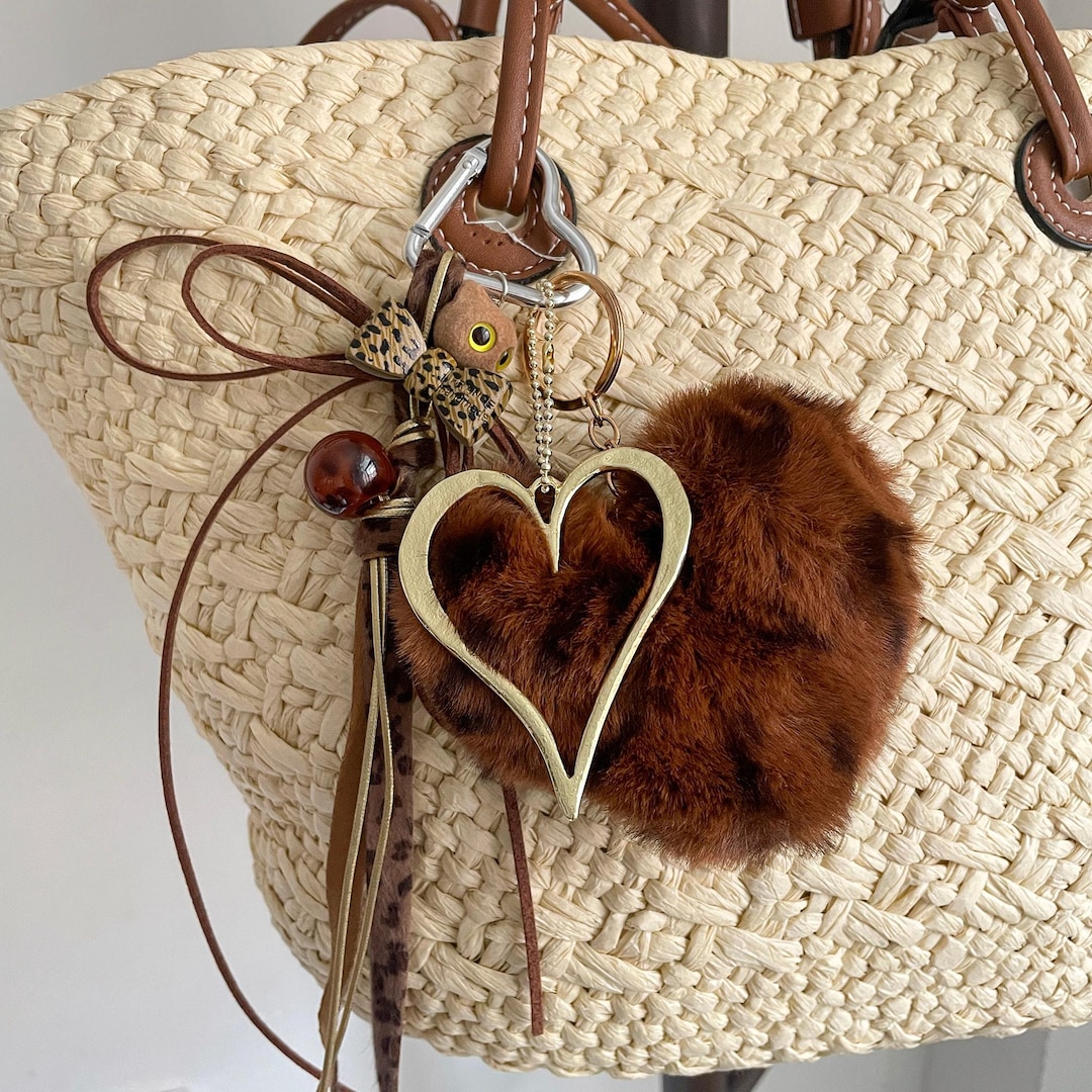 Leopard Color Bag Charms,rope Bag Charm for Purse,keychain Bag ...