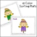 Fall Scarecrow Color Sorting Mats: Preschool Learning (digital Download ...