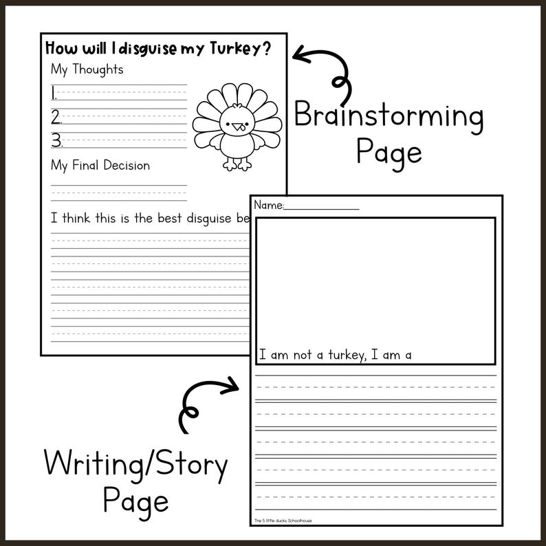 Disguise a Turkey Activity: Printable Thanksgiving Craft (PDF) - Etsy