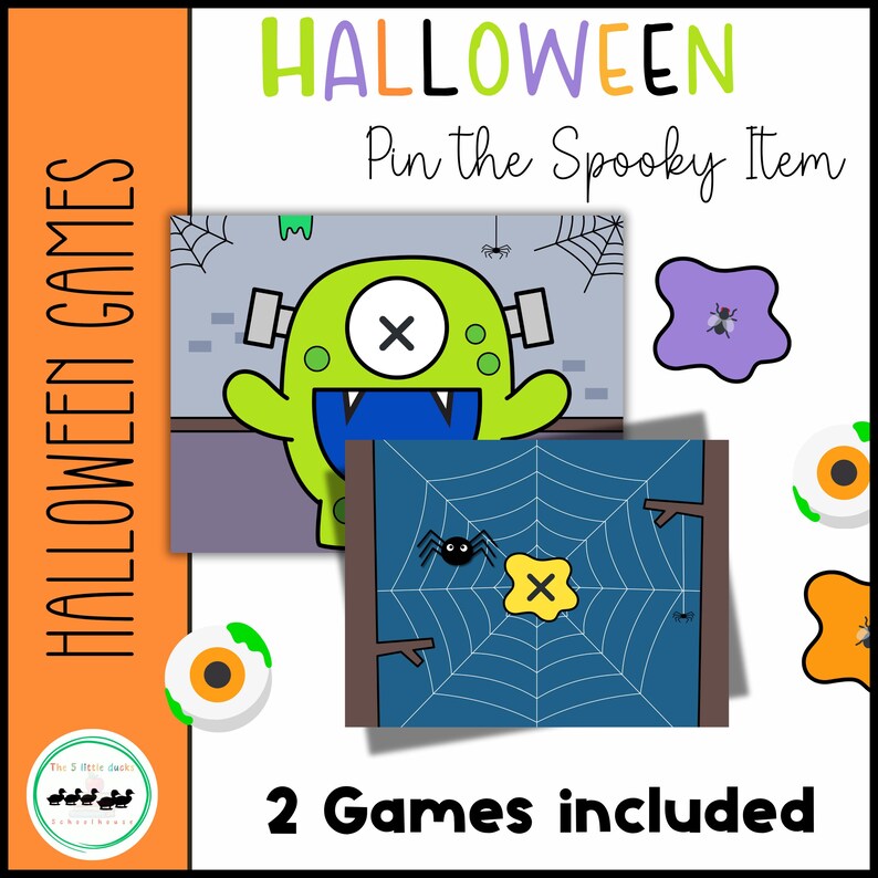 Halloween Party Game: Pin the Fly, Eyeball - Spooky Kids Activity - Etsy