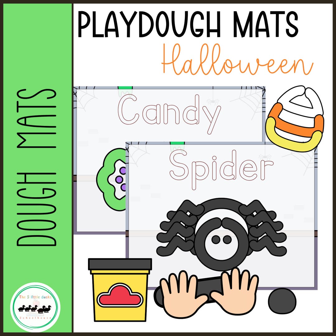 Halloween Playdough Mats: Fine Motor Skills Activity (digital Download ...
