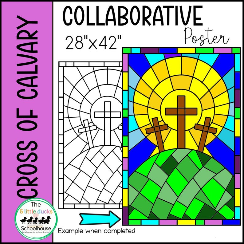 Stations of the Cross – Calvary Hill Easter Collaborative Poster - Etsy