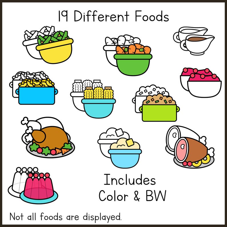 Thanksgiving Food Sorting Mats: Educational Activity (digital Download ...