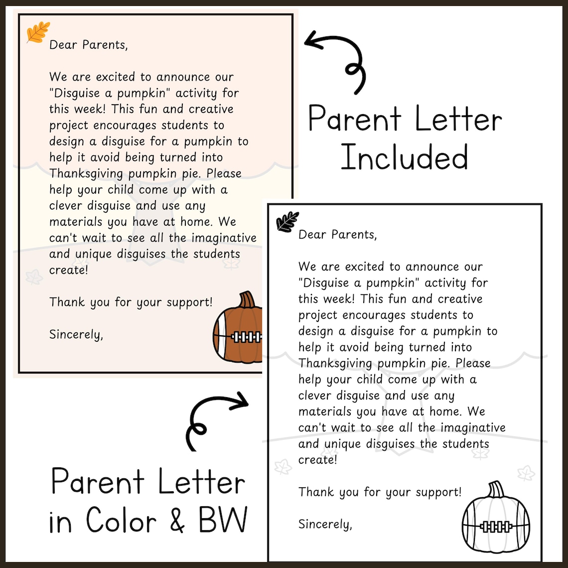 Disguise a Pumpkin Printable: Fall Craft Activity for Kids (PDF) - Etsy
