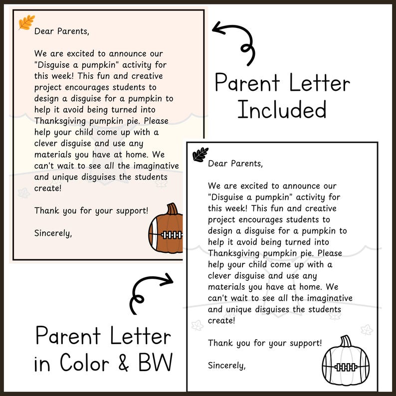 Disguise a Pumpkin Printable: Fall Craft Activity for Kids (PDF) - Etsy