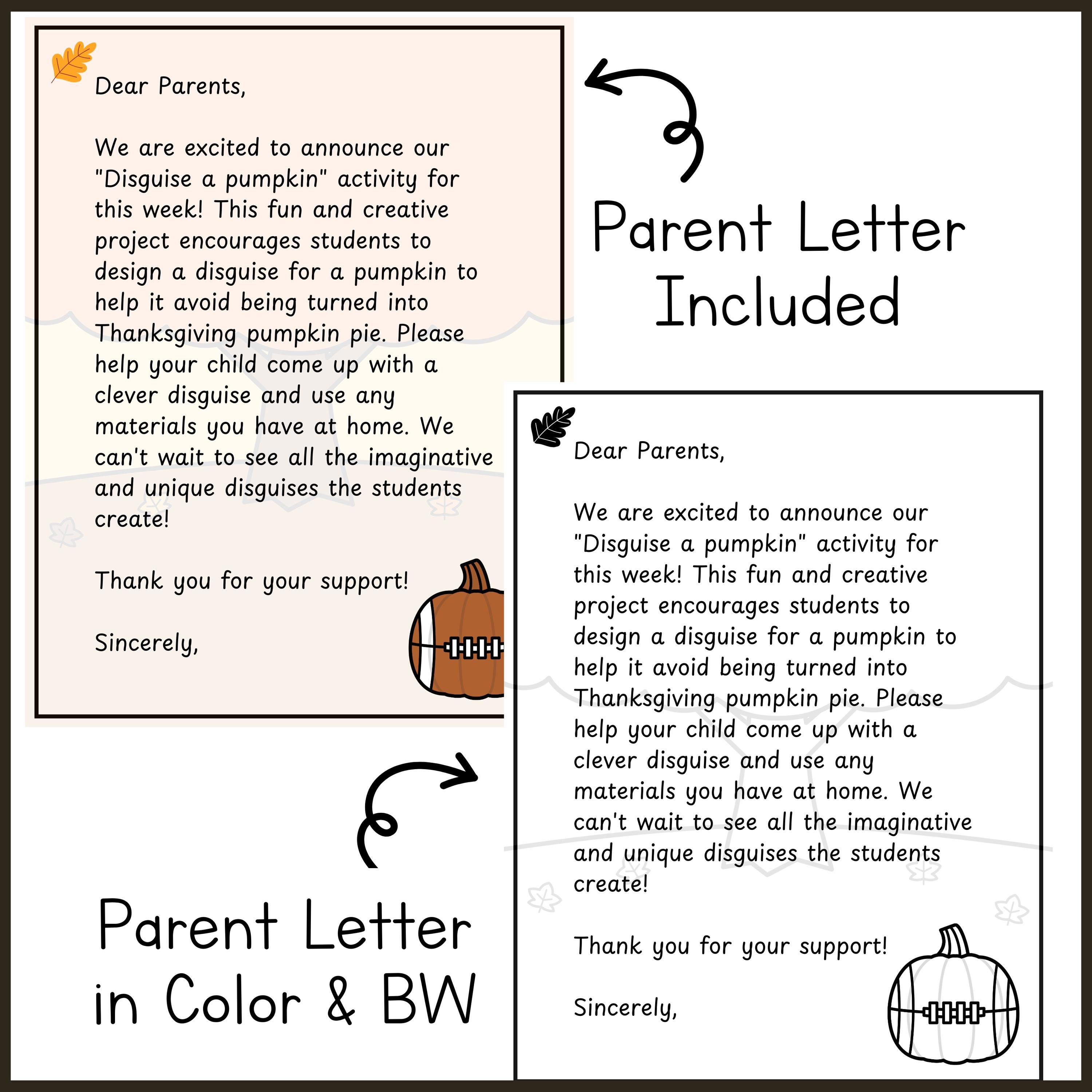 Disguise a Pumpkin Printable: Fall Craft Activity for Kids (PDF) - Etsy