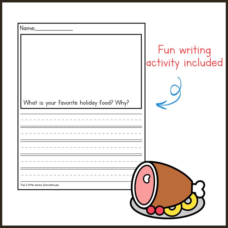 Thanksgiving Feast Write the Room Activity | Fun Learning for Kids ...