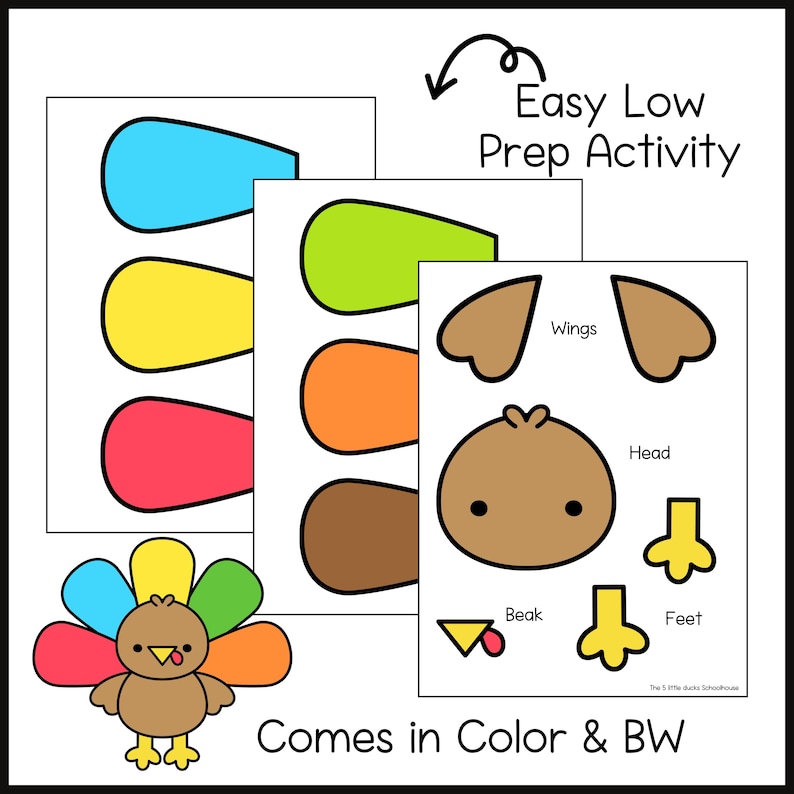 Build a Turkey Craft Kit for Kids - Fun Thanksgiving DIY Project ...