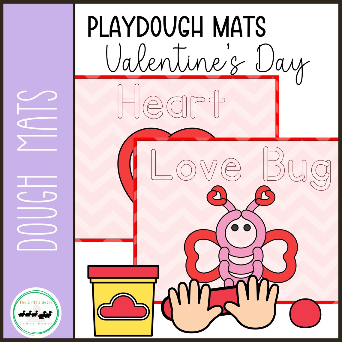 Playdough Mats | Valentine’s Day Sensory Activity | Fine Motor ...
