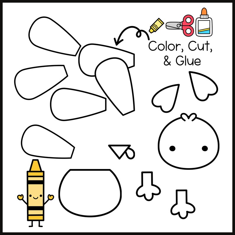 Build a Turkey Craft Kit for Kids - Fun Thanksgiving DIY Project ...