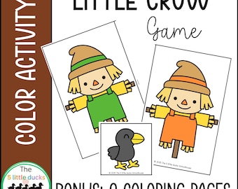 Scarecrow Color Guessing Game: Preschool Kindergarten Activity ...