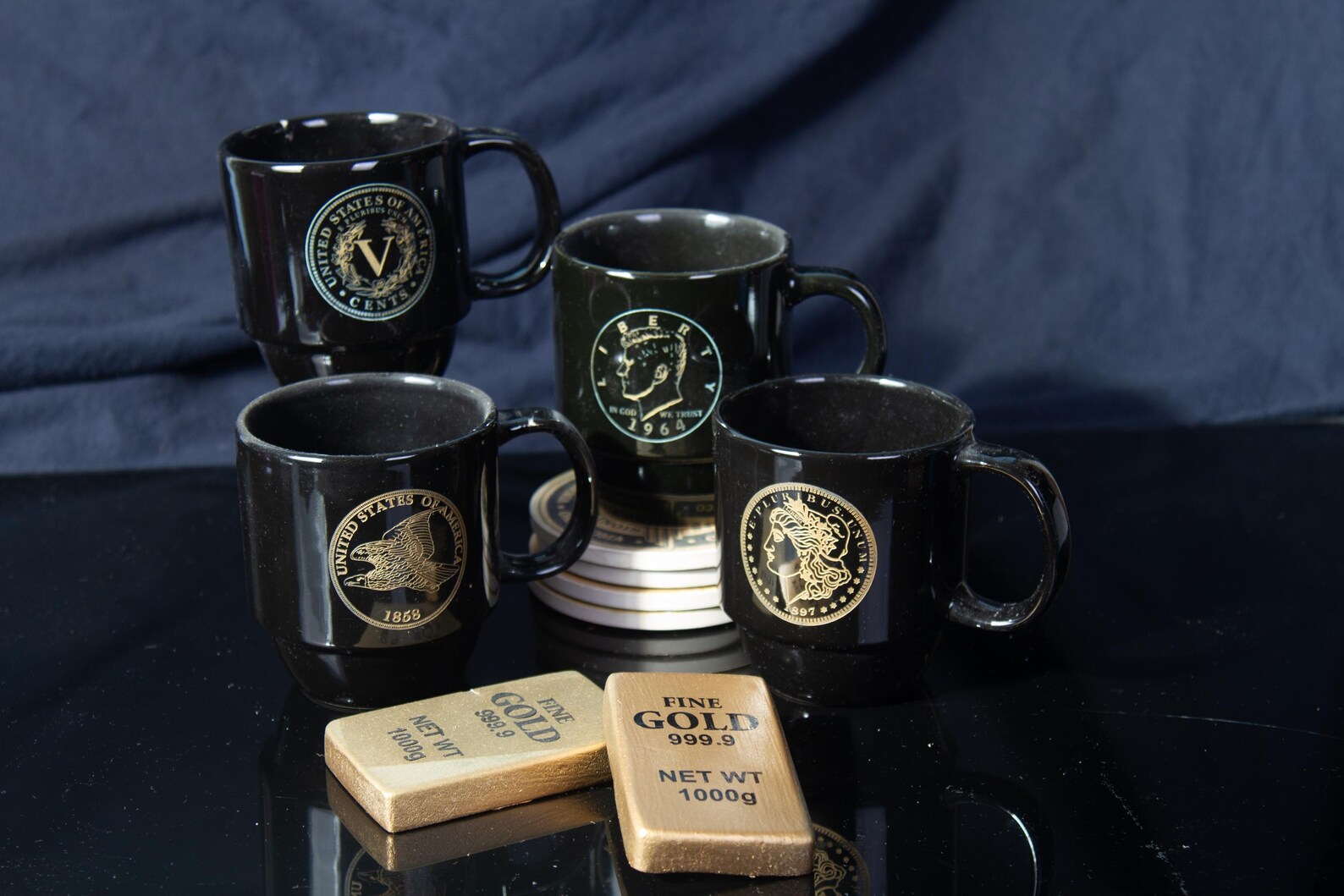 Collector Coin Coffee Cup Set for the Coin Enthusiast - Etsy