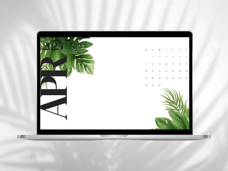 Minimalist Botanical 2025 Desktop Wallpaper | Calendar Wallpaper ...