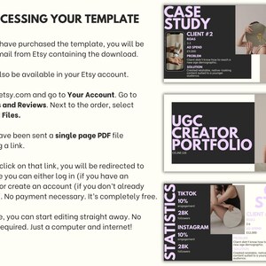 UGC Creator Portfolio Template: Minimalist Presentation (canva) - Etsy