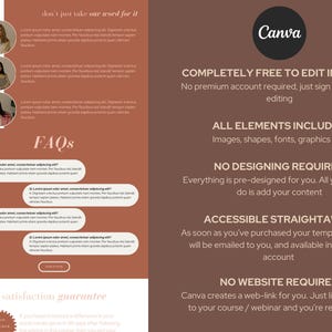 High Converting CANVA Warm Fall Autumn Minimalist Luxe Sales Page ...