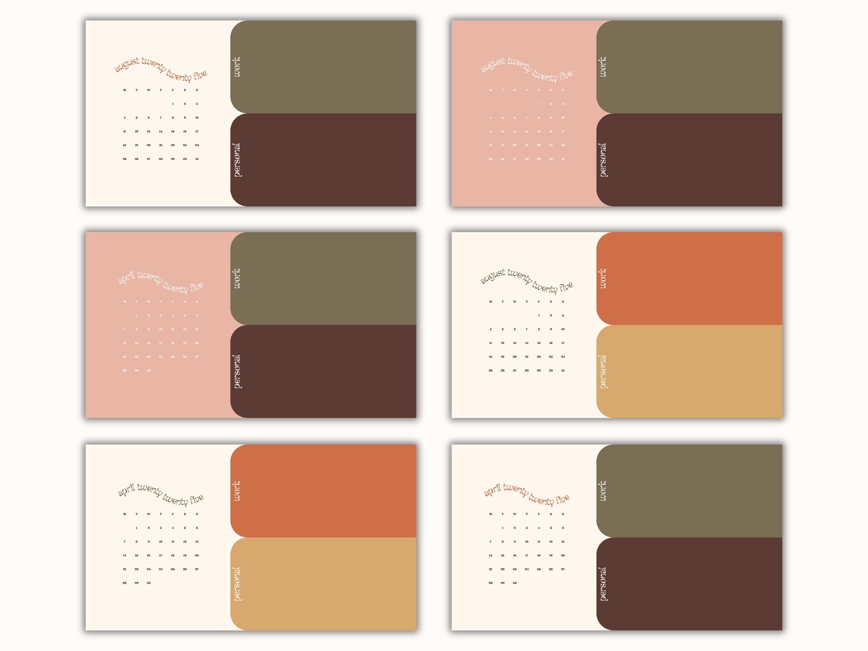 2025 Retro Calendar Desktop Wallpaper With Bonus Icons (digital ...