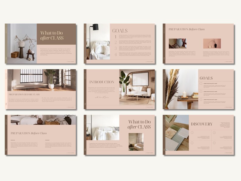 150-page Brown & Pink Canva Slide Deck Template (MRR PLR) - Etsy