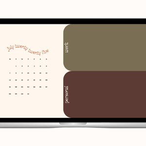 2025 Retro Calendar Desktop Wallpaper With Bonus Icons (digital ...