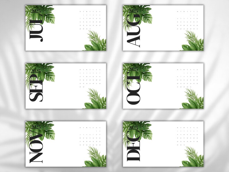 Minimalist Botanical 2025 Desktop Wallpaper | Calendar Wallpaper ...