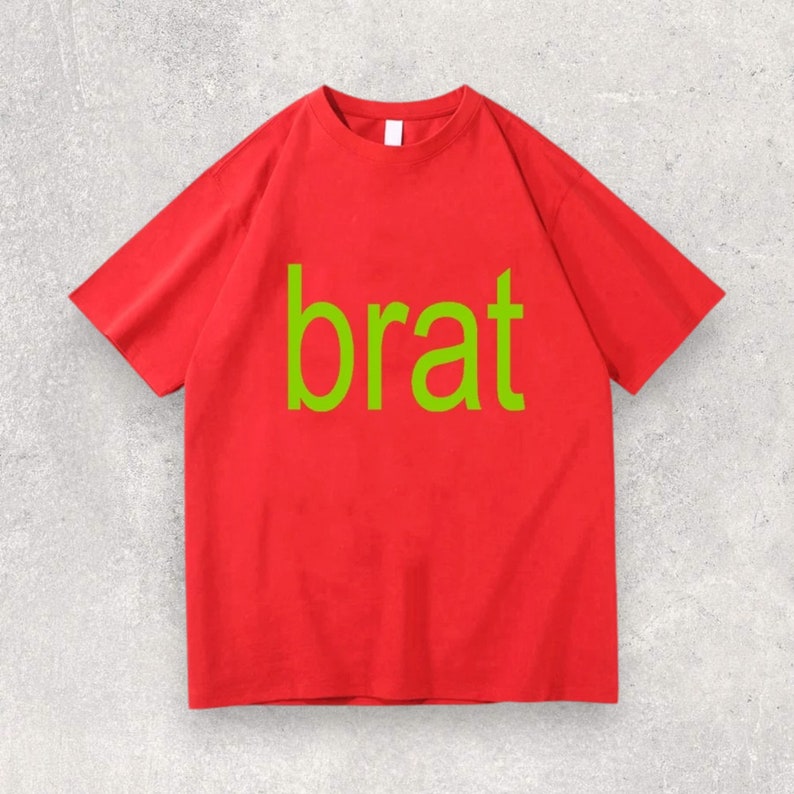 Charli XCX BRAT Album Cover T-shirt, Cult Classic Music Merch, Iconic ...