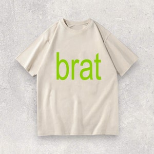 Charli XCX BRAT Album Cover T-shirt, Cult Classic Music Merch, Iconic ...