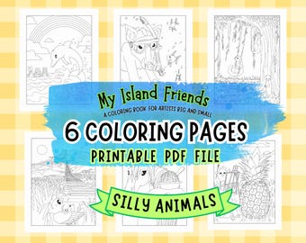 My Island Friends: A Hawaiian Coloring Book for Artists Big and Small ...