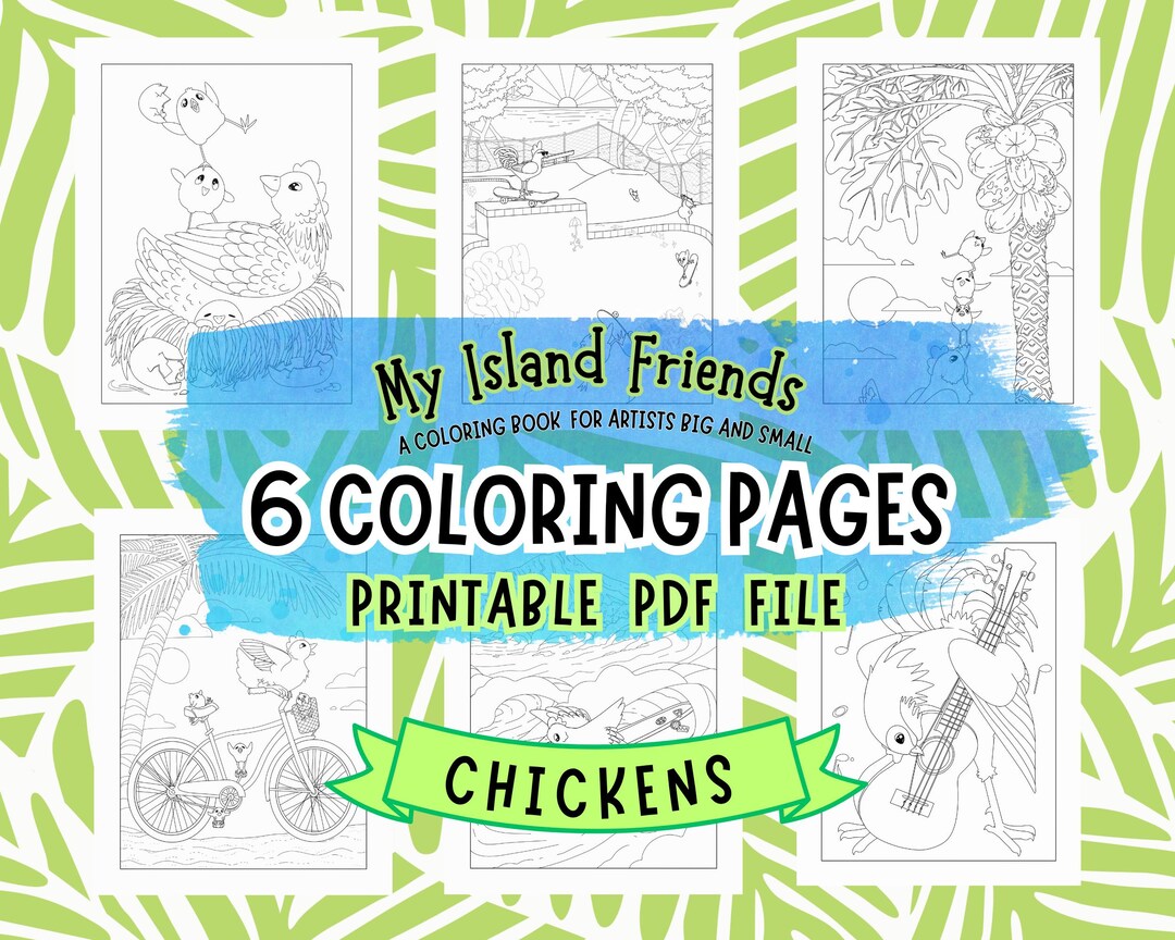 My Island Friends: A Hawaiian Coloring Book for Artists Big and Small ...