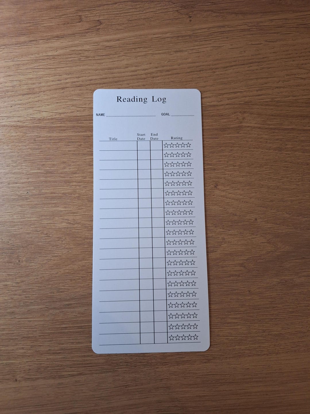 Reading Log and Book Tracker - Etsy