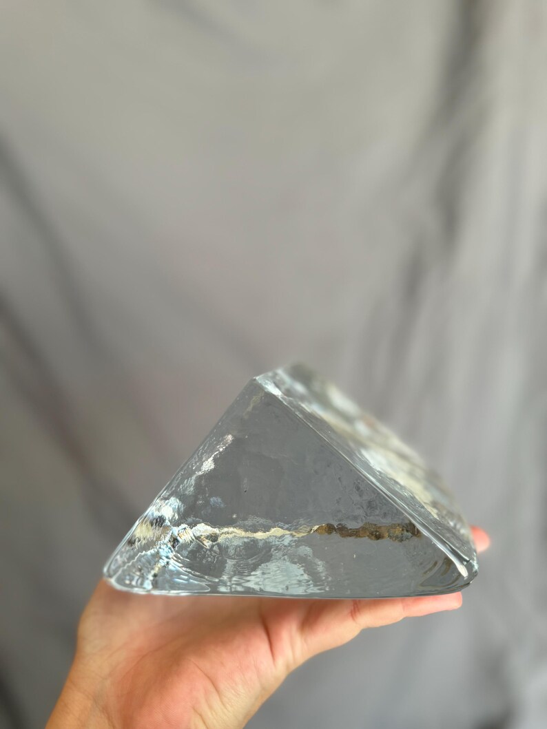 Vintage Blenko Glass Triangular Duo Bookends - Etsy