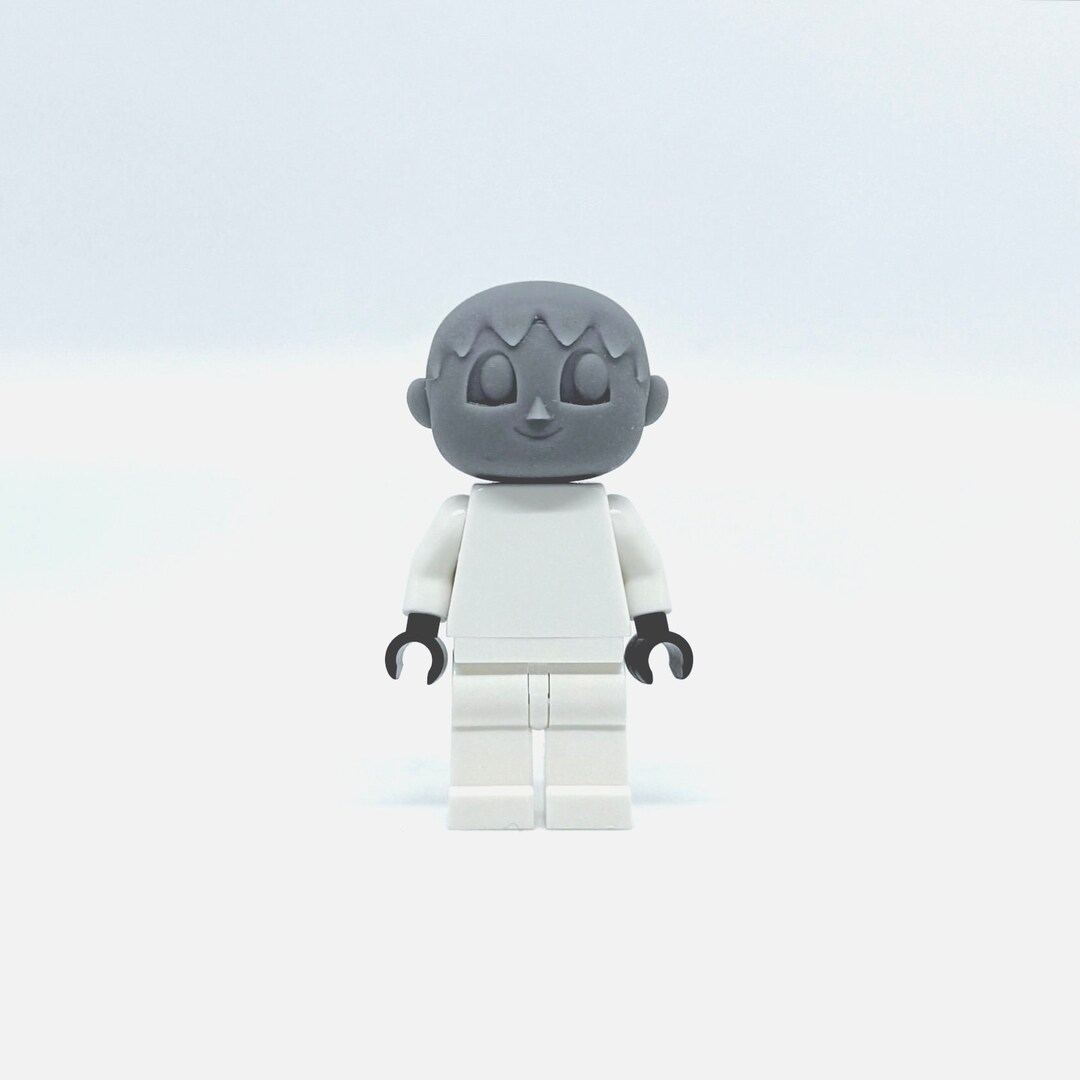Minifigure Head- Player W/ Short Hair - Etsy