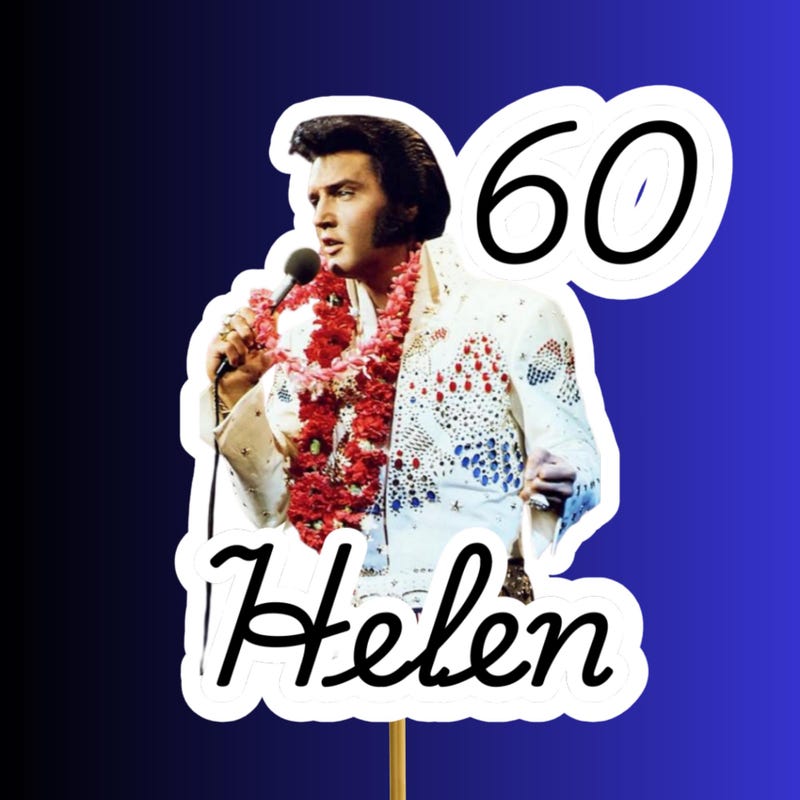 Elvis Cake Topper - Etsy