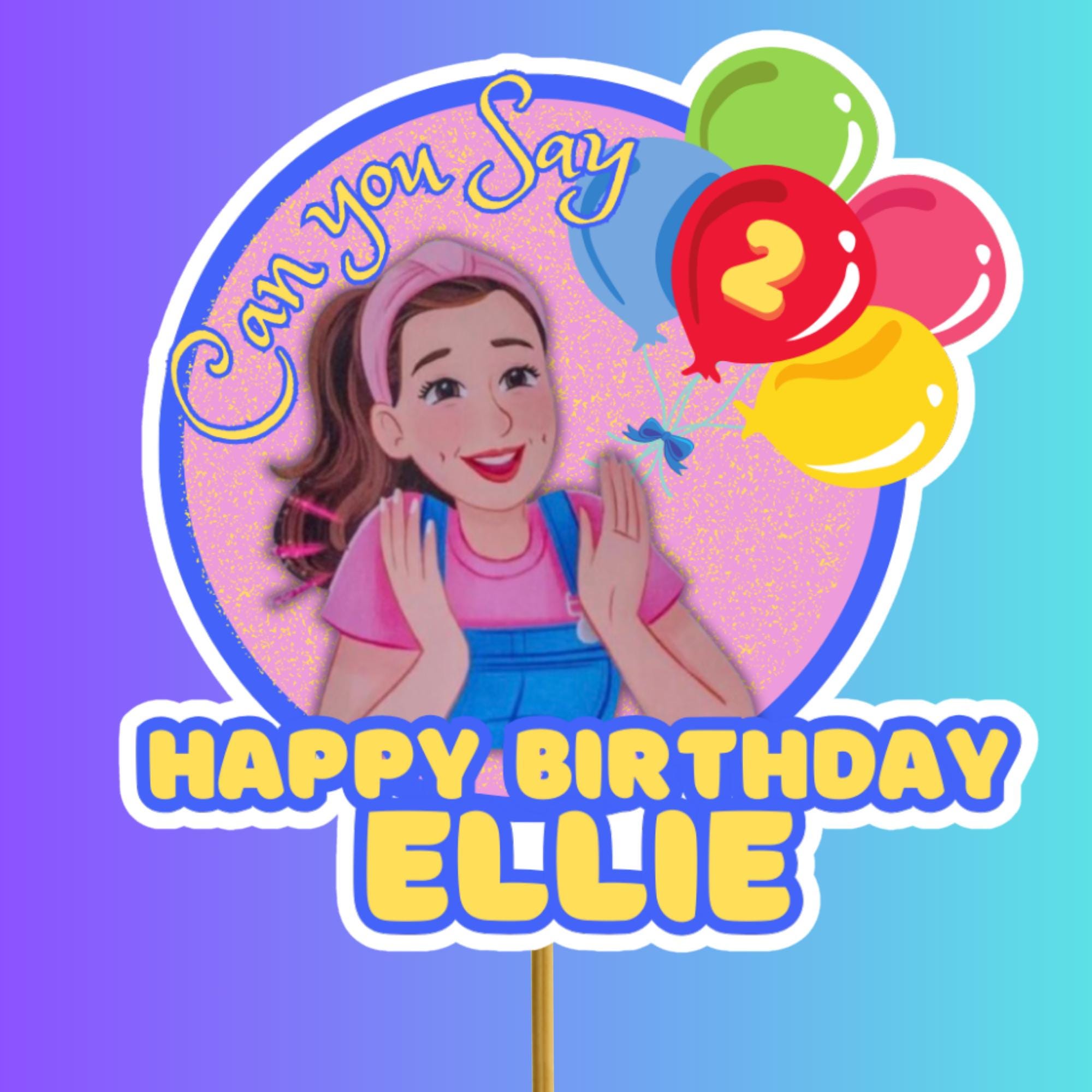 Ms Rachel Personalised Cake Topper Pick Any Name Any Age Kids Tv - Etsy