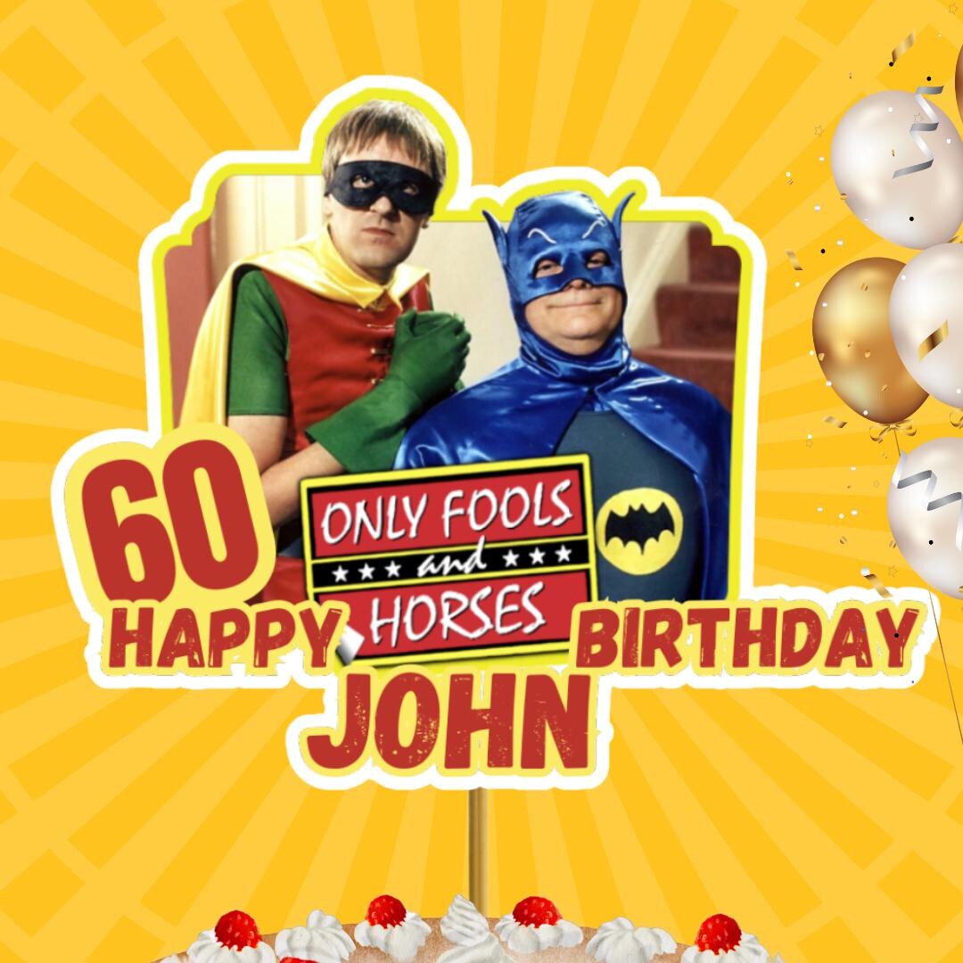 Only Fools Horses Del Boy Car Personalised Cake Topper Decoration Any ...
