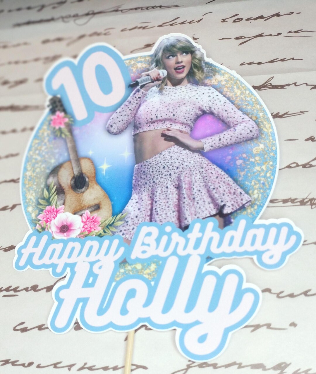 Taylor Swift Swifty Personalised Cake Topper Any Name Any Age - Etsy