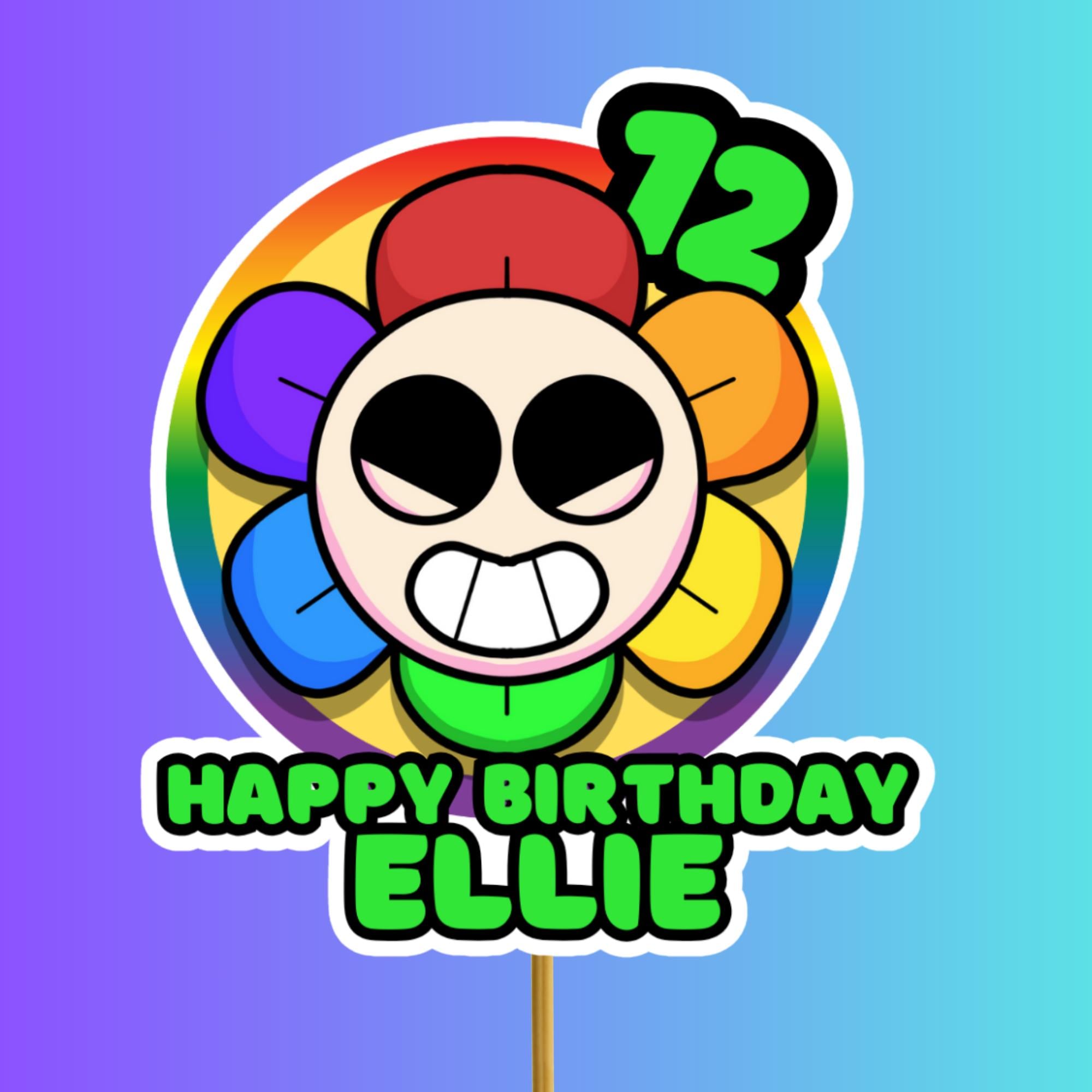 Dandys World Roblox Personalised Birthday Cake Topper Pick Any Name Any ...