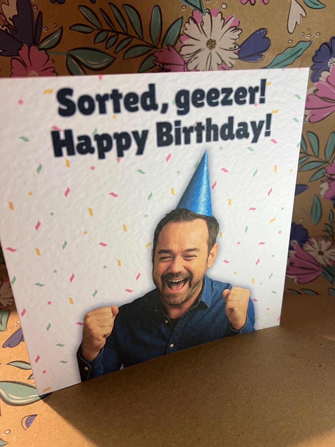 Danny Dyer Humour Happy Birthday Greeting Card Birthday Gift Card ...