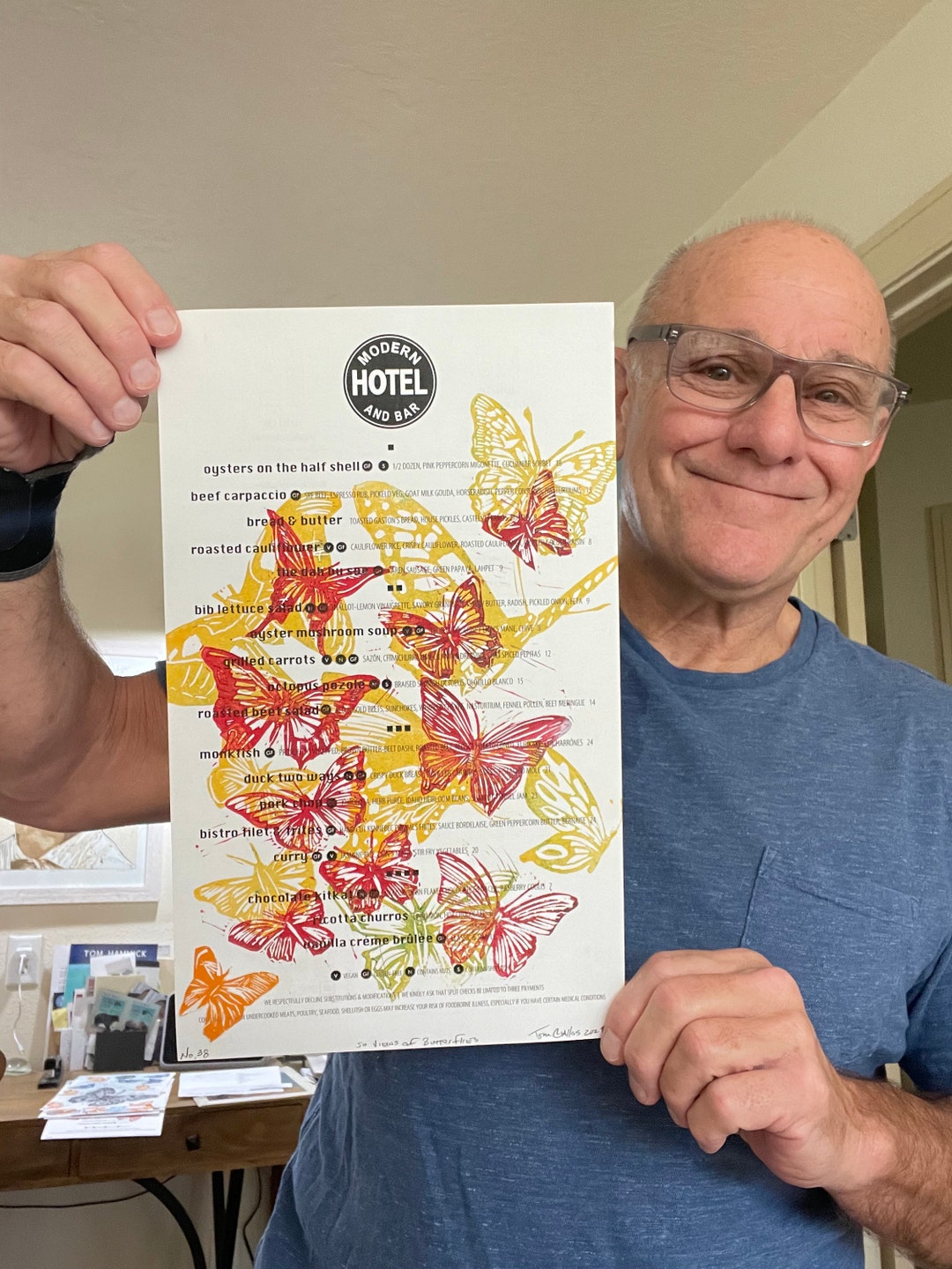 Butterflies Print, No. 38 of 50, for Sale, for Charity, by Julia ...