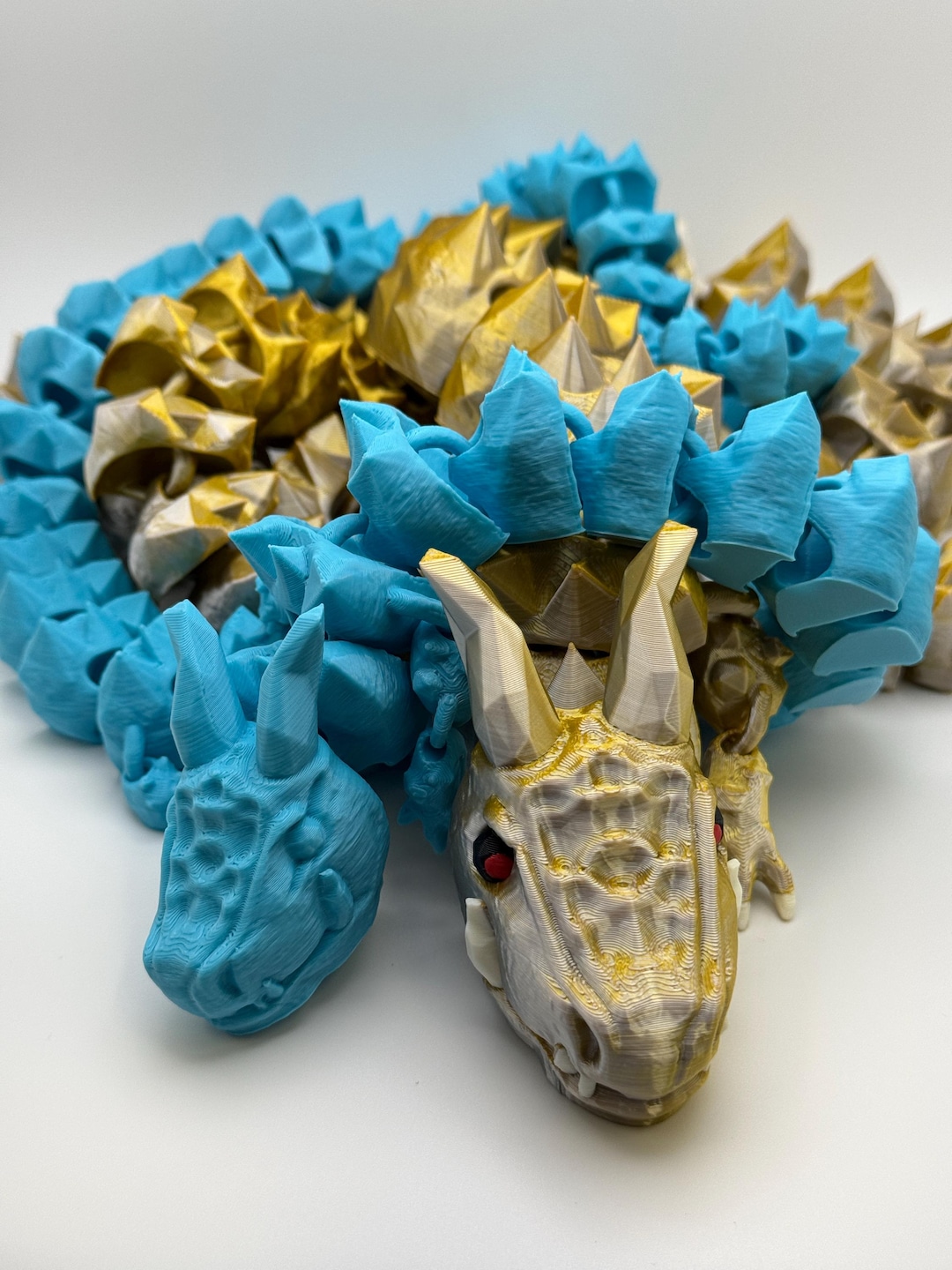 Flexi Dragons, 3D Printed Flexible Dragons, Large and Medium ...