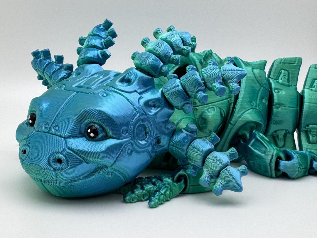 Articulated Flexi Axolotl Robot, Extra Christmas Mini Figure With ...