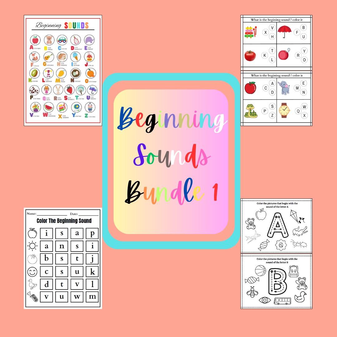 Bundle 1 - Beginning Sounds and Alphabet Fun: an Interactive Digital ...