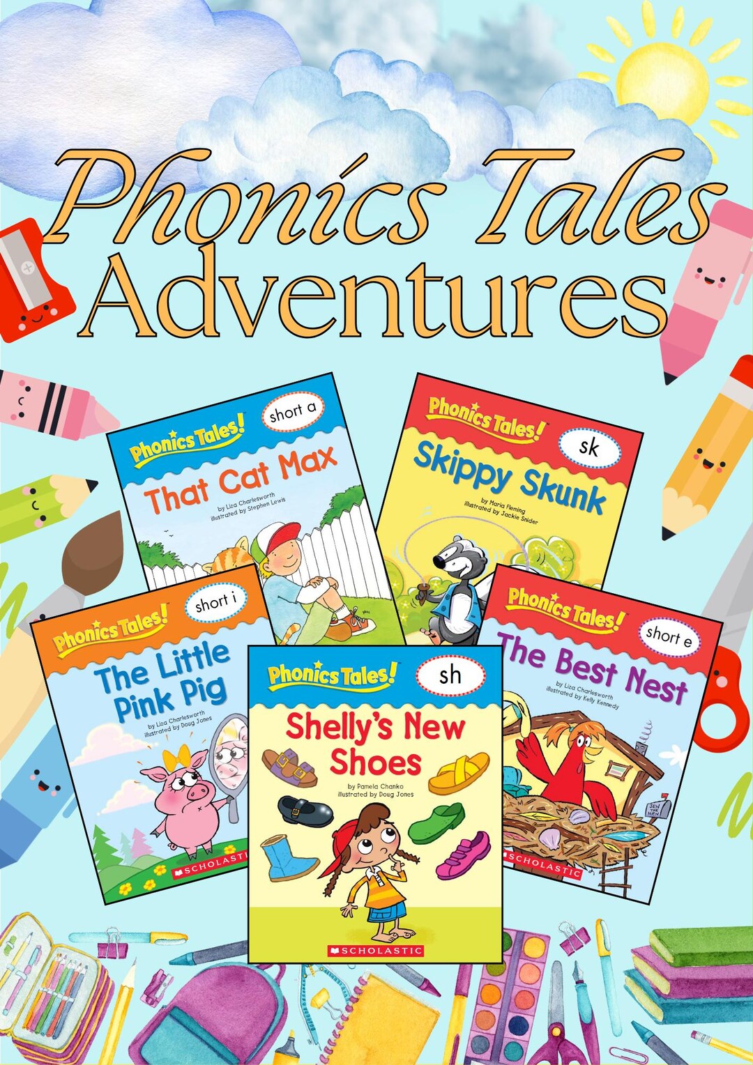 Phonics Adventures: Engaging Tales for Early Learners - 5 Books in 1 ...