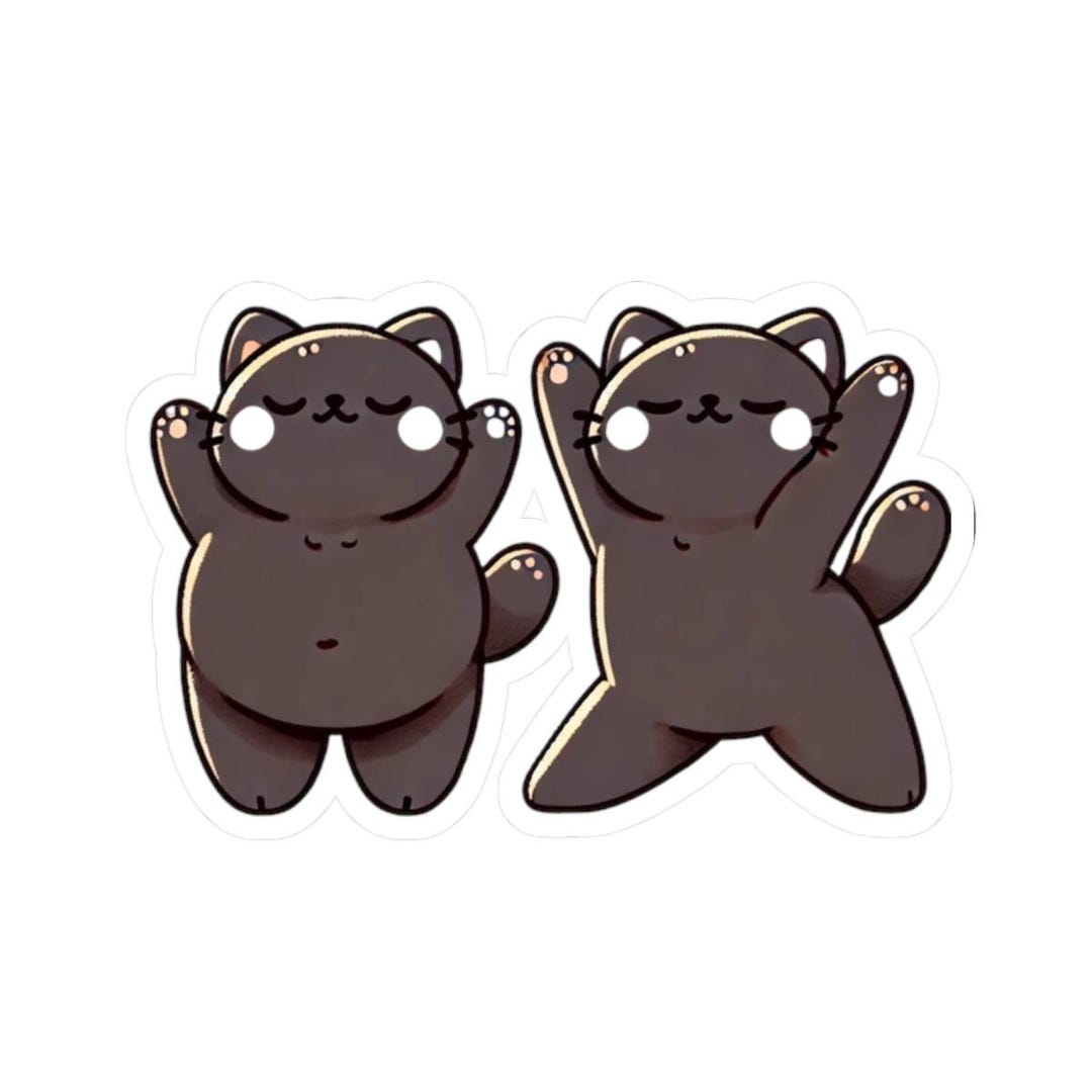 Fat Cat Stickers - Etsy