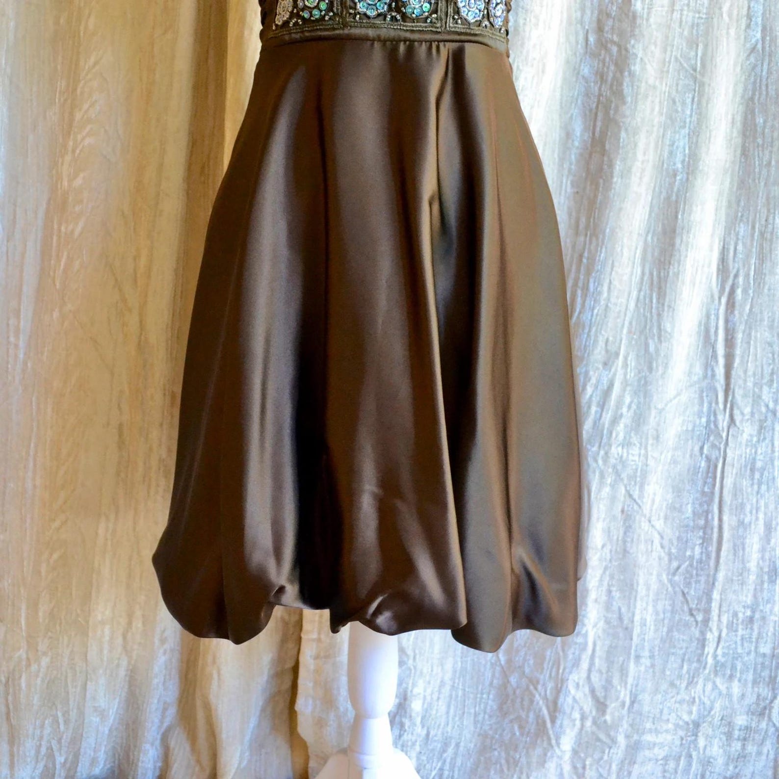 Vintage 90s Sequin Mini Dress: Brown Fairy Grunge Prom Dress - Etsy