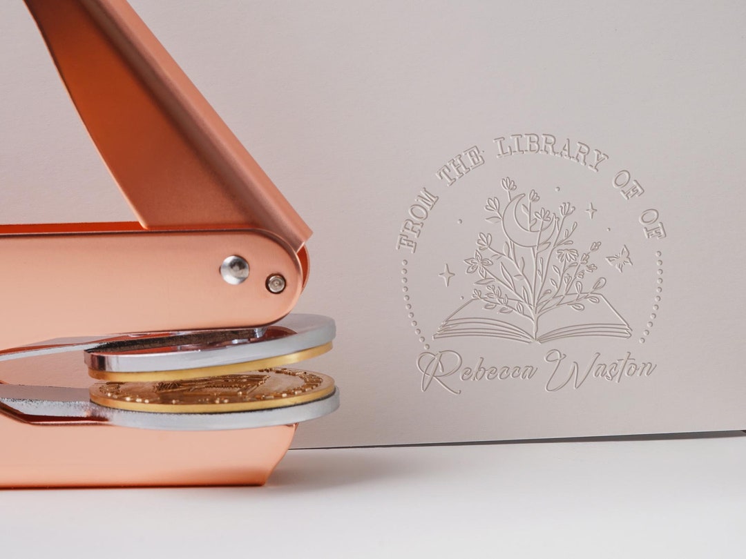 Personalized Book Embosser, Custom Book Embosser, From the Library of ...