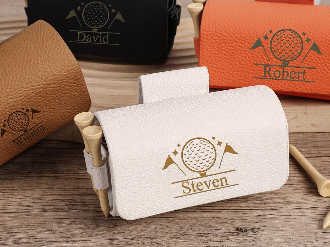 Personalized Golf Ball Organizer, Custom Name Golf Bag & Tee Holder ...