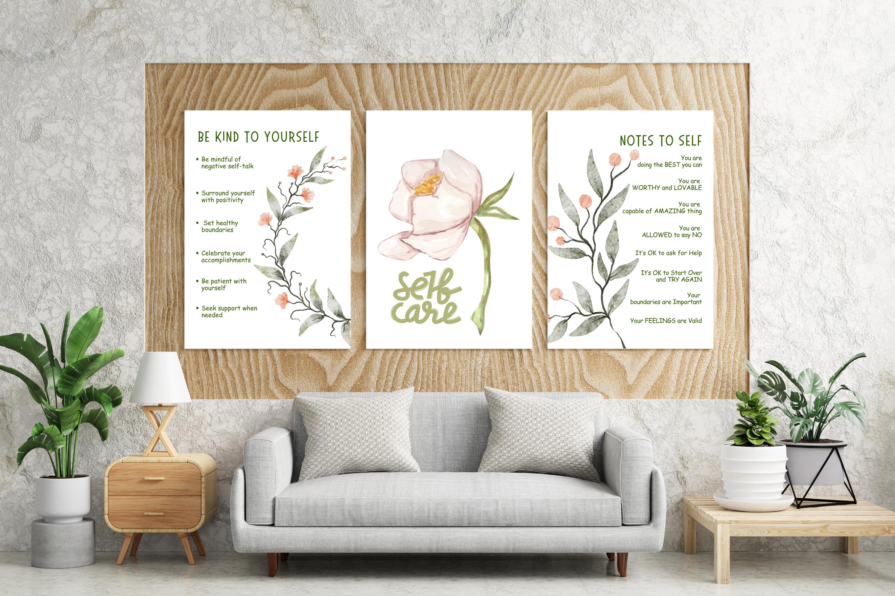 Self Love Affirmations Art: Mental Health Decor (digital Print) - Etsy