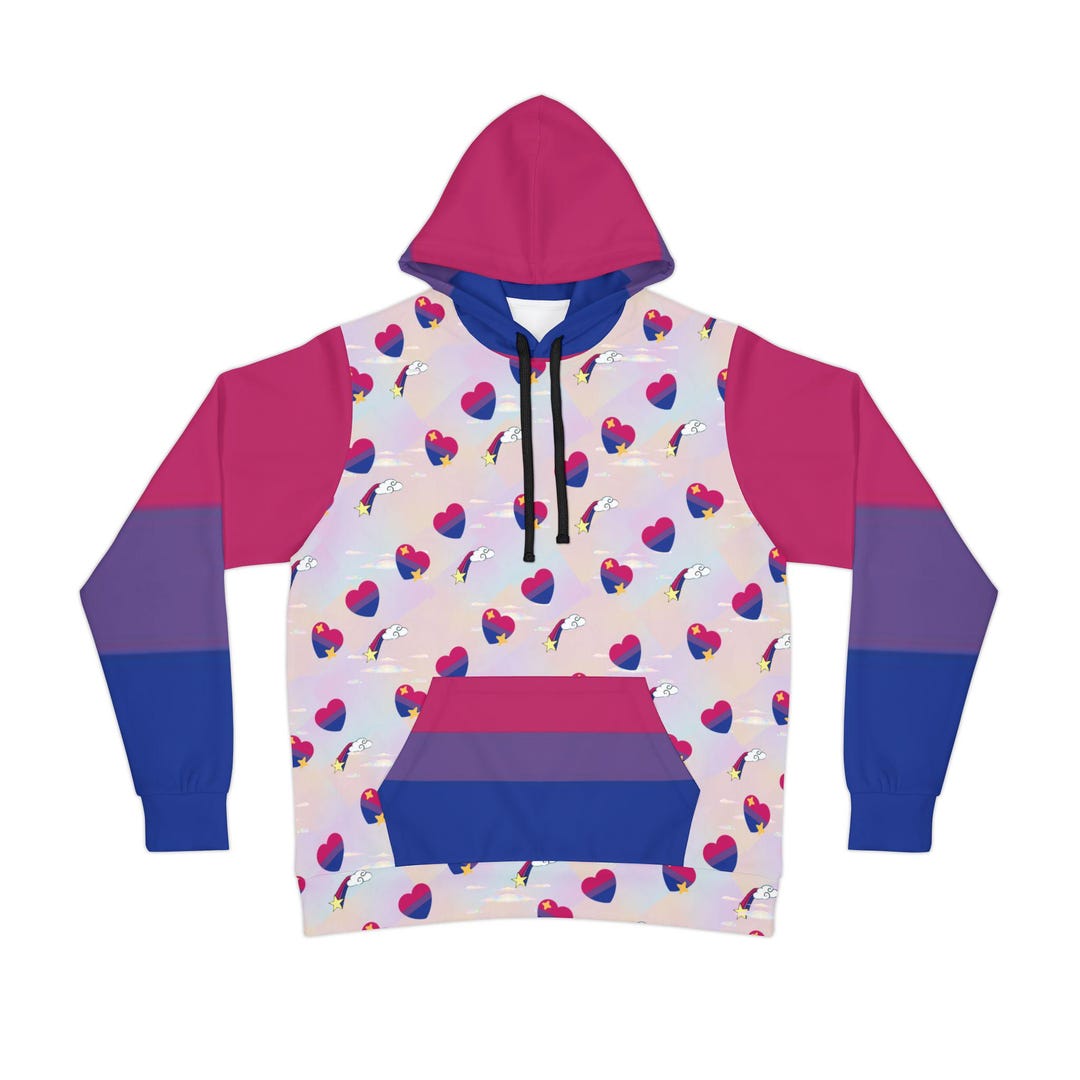 Dreamy Bi Pride Hoodie (bisexual Flag Accents) - Etsy