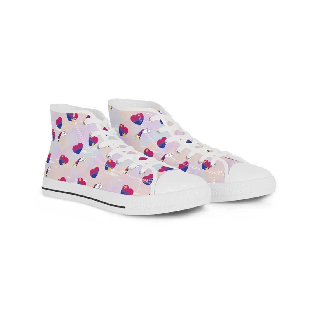 Dreamy Bi Pride High Top Converse Style Sneakers - Etsy