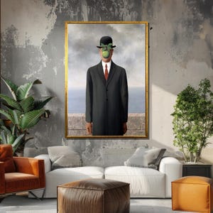 René Magritte ‘the Son of Man’ Canvas Print - Iconic Surrealism Wall ...